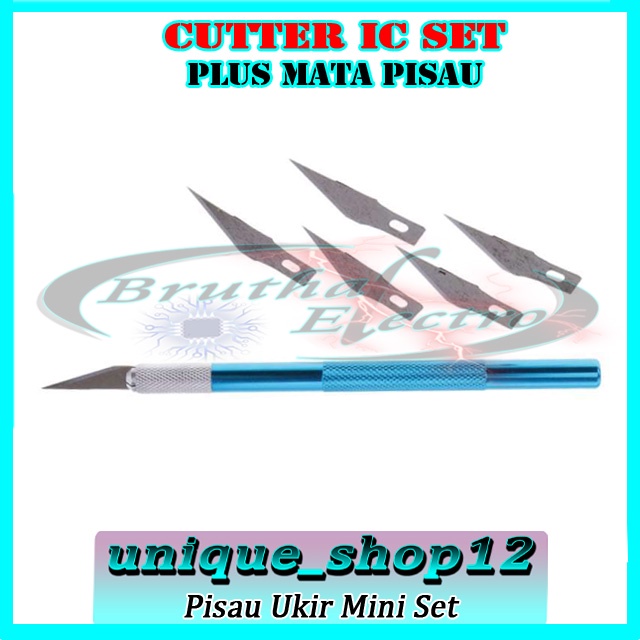Jual Pisau Cutter IC Precisiaon Knife Craft Stiker Exacto Hobby Blade ...