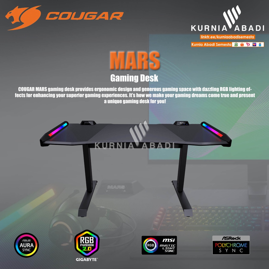 Jual COUGAR GAMING DESK MARS - Gaming Desk DESK TABLE | Shopee Indonesia