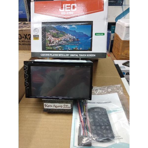 Jual Head Unit JEC GD-6980 CAR DVD Player with 6.95" Digital Tough ...