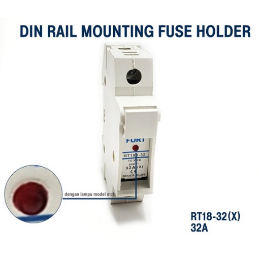 Jual FUSE RT18-32X CATRIGE Fuse Holder With Lamp Model MCB MERK FORT ...