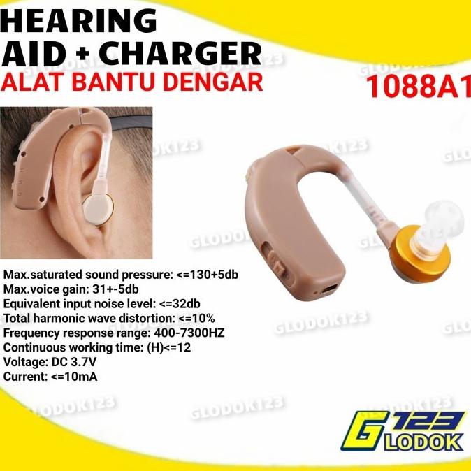 Jual Alat Bantu Dengar Hearing Aid Cas USB Charge Pengeras Suara Telinga | Shopee Indonesia