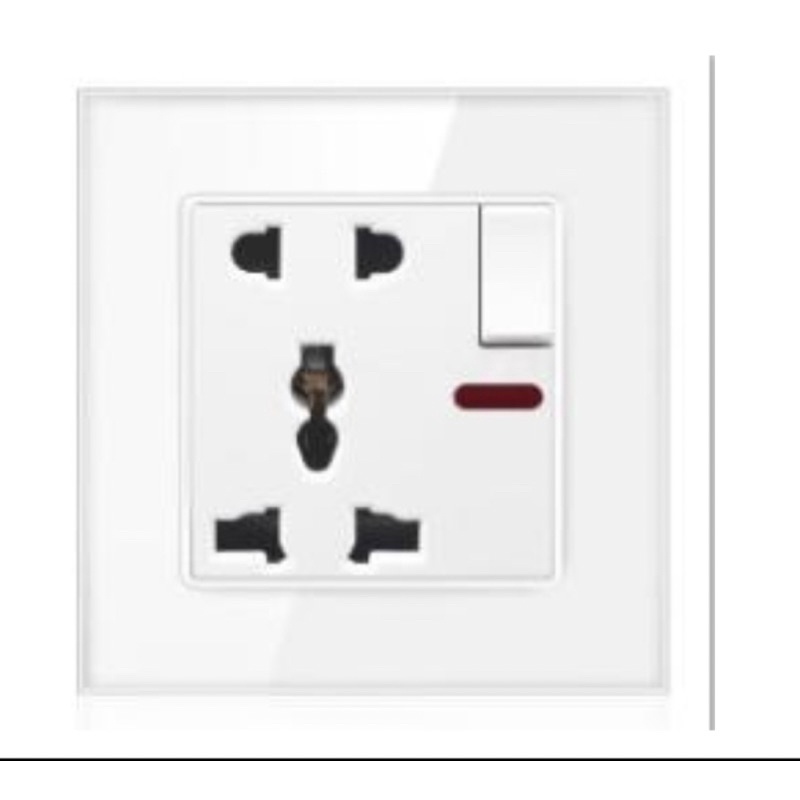 Jual Smatrul Saklar Universal Soket Dinding White Wall 5 Hole Power ...