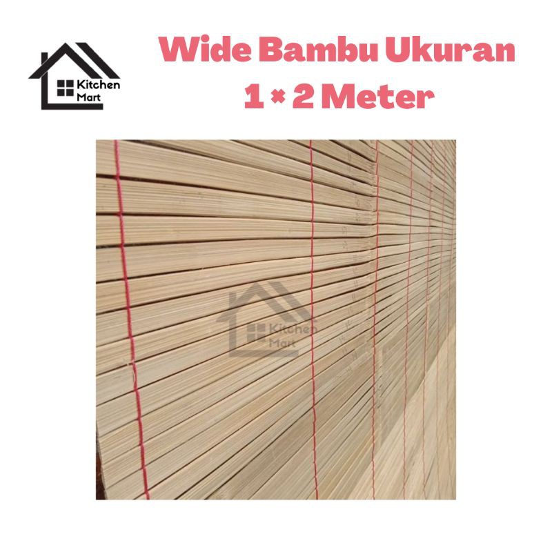 Jual Kerai Bambu Wide Kirai Bambu Kere Bambu 1×2 meter | Shopee Indonesia