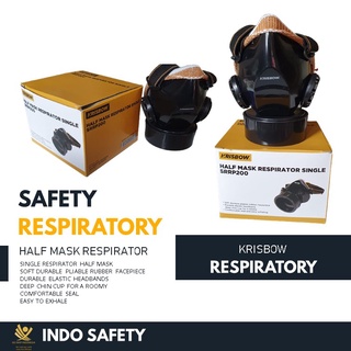 Jual MASKER HALF MASK RESPIRATOR SINGLE KRISBOW | Shopee Indonesia