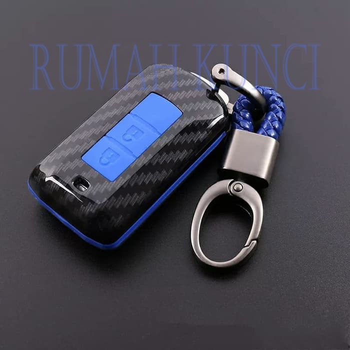 Jual Casing Remote Kunci Mobil Mitsubishi Xpander Pajero Carbon Fiber ...