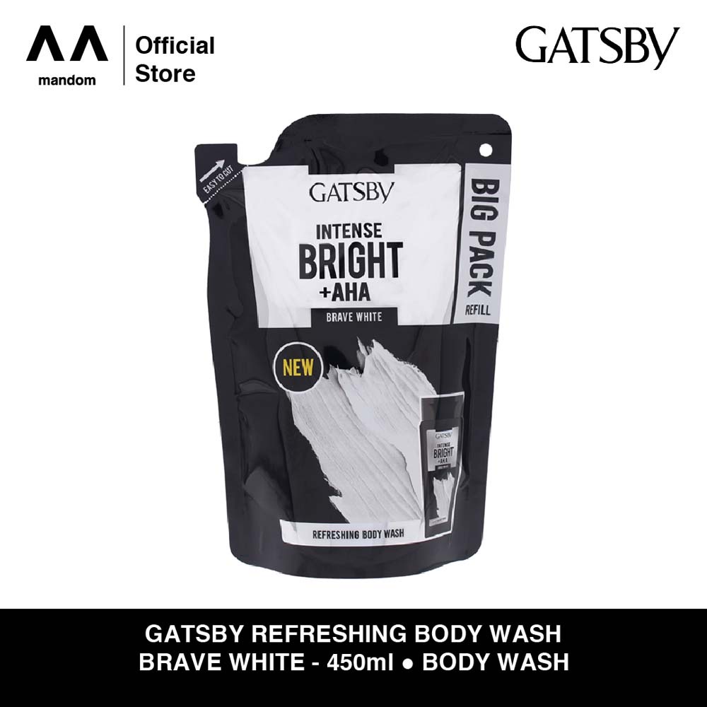 Jual GATSBY Refreshing Body Wash Brave White Refill 450ml | Shopee ...