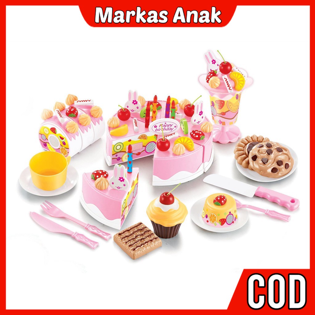 Jual Mainan Anak Anak Umur 3 4 5 6 Tahun Kue Happy Birthday Cake Hadiah ...