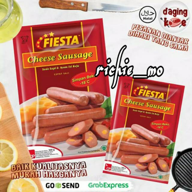 Jual Fiesta Sosis Keju 300gr-Fiesta Sosis Sapi isi Keju, | Shopee Indonesia