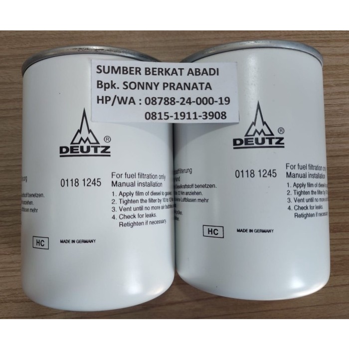 Jual DEUTZ 0118 1245 0118-1245 01181245 FUEL FILTER | Shopee Indonesia