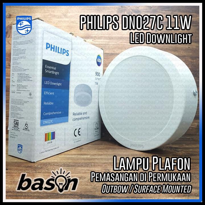 Jual Philips Led Downlight Outbow Dn027C 6" 11W Led9 D150 Surface ...