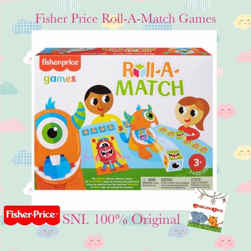 Jual Fisher Price Roll A Match Games Original Mainan Edukasi Anak ...