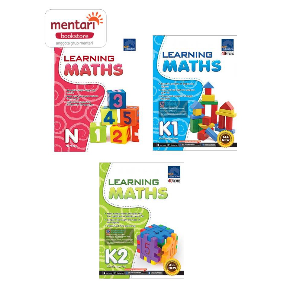 Jual SAP | Learning Mathematics for Kindergarten | Buku Latihan ...
