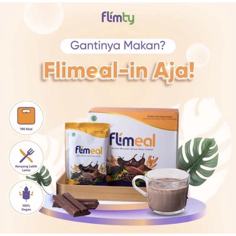 Jual FLIMEAL rasa Baru - Strawberry / Vanilla / Taro (BISA BELI 6 ...