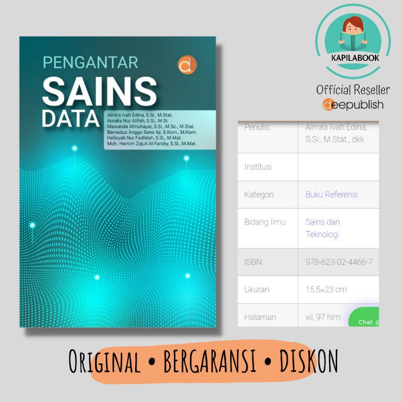 Jual Buku Pengantar Sains Data - ORIGINAL Deepublish | Shopee Indonesia