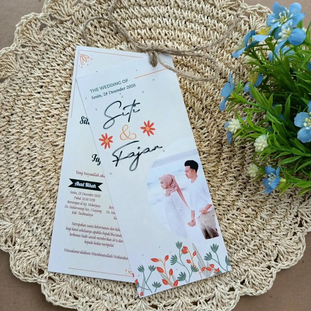 Jual Undangan Pernikahan Hang Tag 009 | Shopee Indonesia