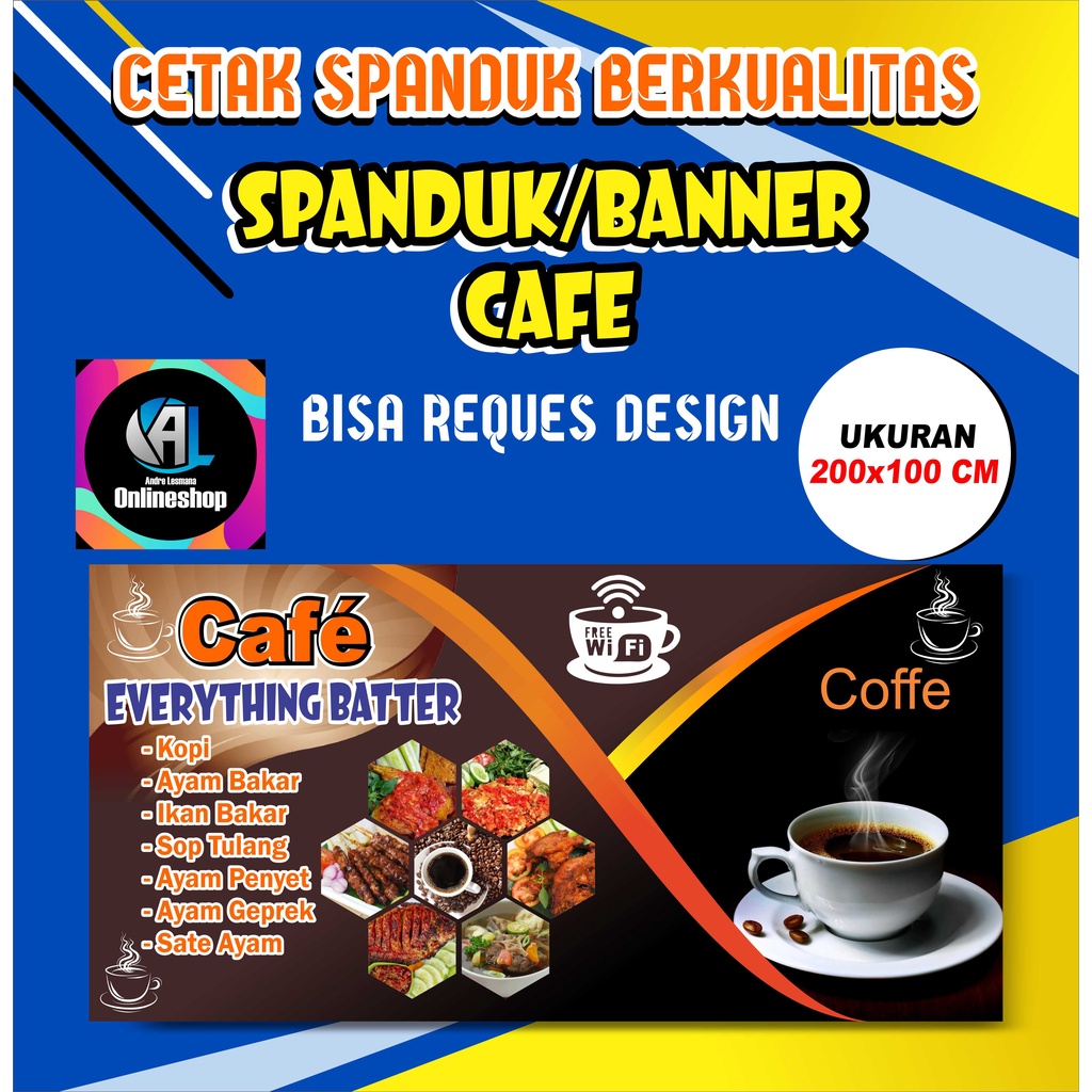 Jual Banner, Spanduk Cafe | Shopee Indonesia
