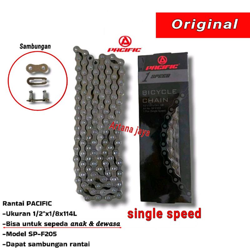 Jual Rantai sepeda single 1 speed Pacific untuk semua sepeda dewasa ...