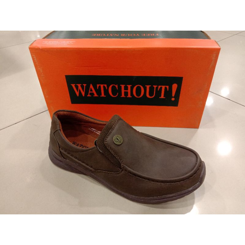 Jual WATCHOUT SEPATU PRIA SLIP ON COFFE | Shopee Indonesia