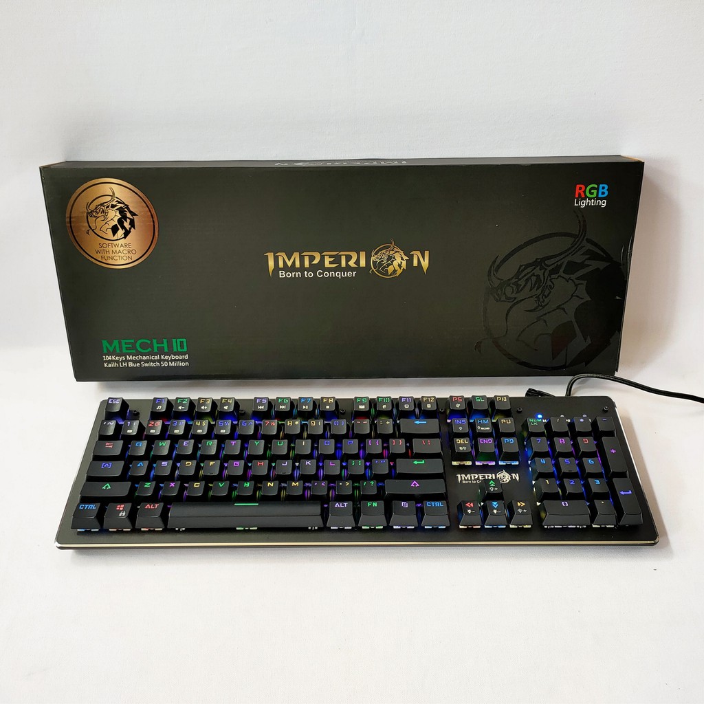 Jual Imperion Keyboard Gaming Mechanical Mech 10RGB | Shopee Indonesia