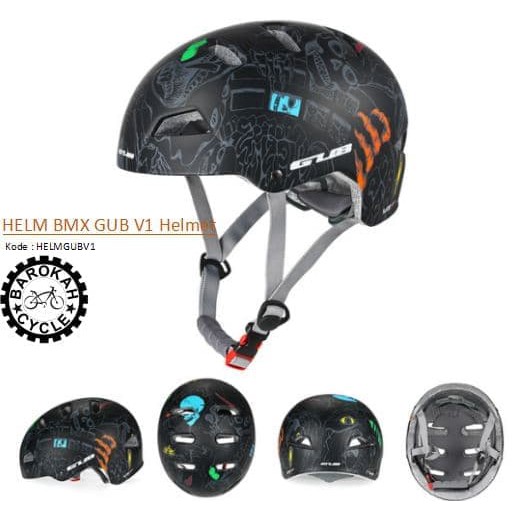 Jual HELM GUB BMX BATOK V1 - Putih | Shopee Indonesia