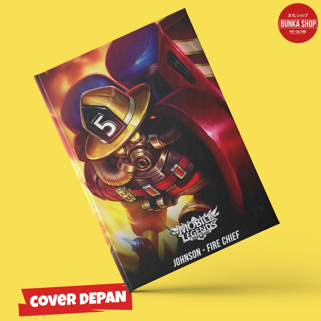 Jual Note Book Game Mobile Legends Johnson Fire Chief Hardcover A5 Buku ...