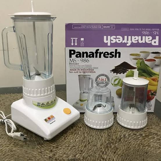 Jual PANAFRESH Alat Pembuat Jus Glass Juice Blender Kaca Ms-986 4 Mata ...