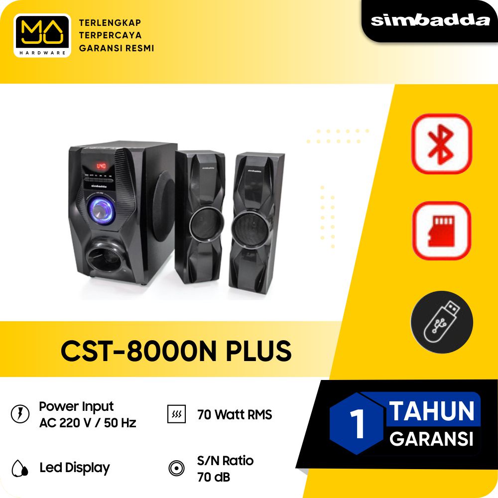 Jual Speaker Bluetooth Simbadda CST 8000N+ Subwoofer Mega Bass Power ...