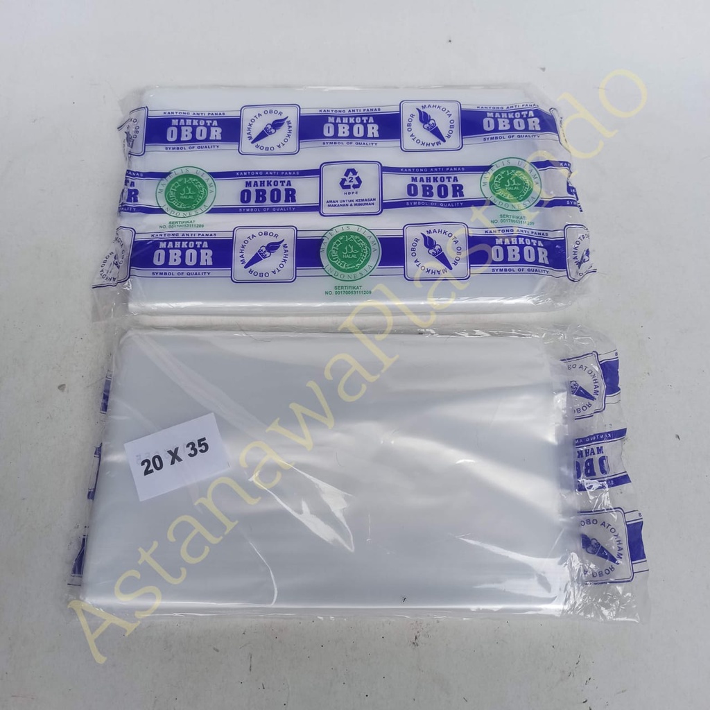 Jual Plastik anti panas merek OBOR kantong tahan panas merk mahkota ...