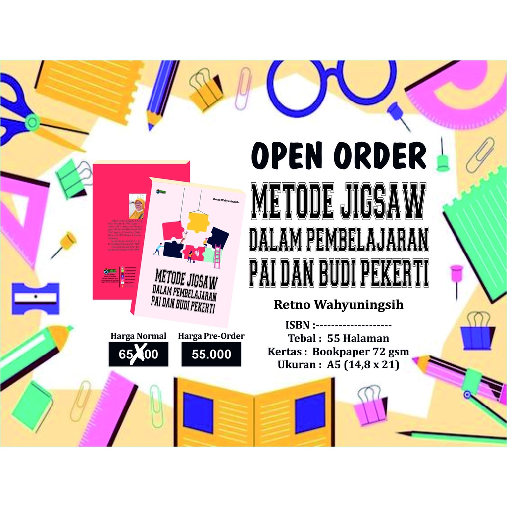 Jual METODE JIGSAW DALAM PEMBELAJARAN PAI DAN BUDI PEKERTI | Shopee ...