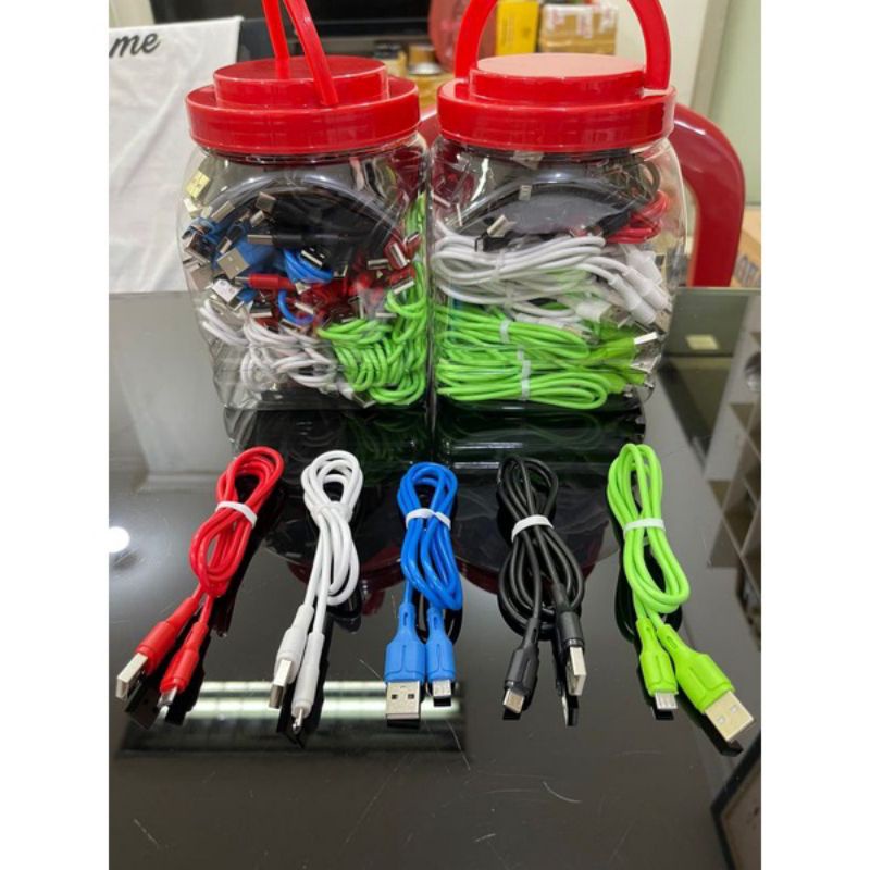 Jual Kabel Data Bulat Toplesan Non Brand Type C Warna Warni ( Per Pcs ...