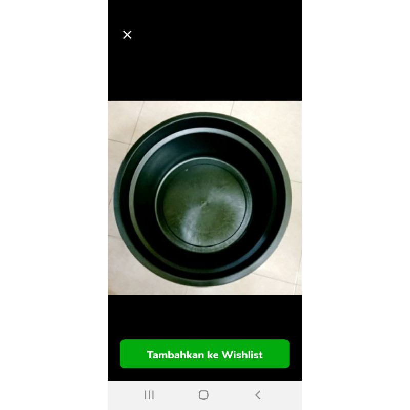 Jual Baskom Besar Diameter 55 cm | Ember Plastik | Bak 24 Hitam ...