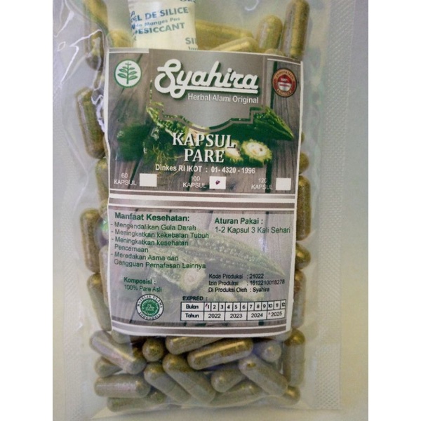 Jual KAPSUL PARE/PERIA PARIA ISI 100 KAPSUL | Shopee Indonesia