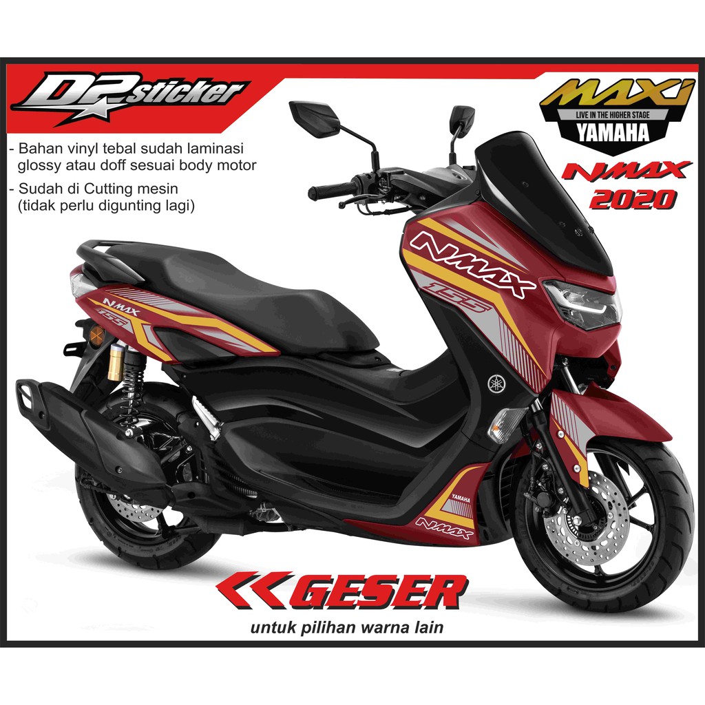 Jual Stiker Striping New Nmax 2020 Grafis Merah | Shopee Indonesia