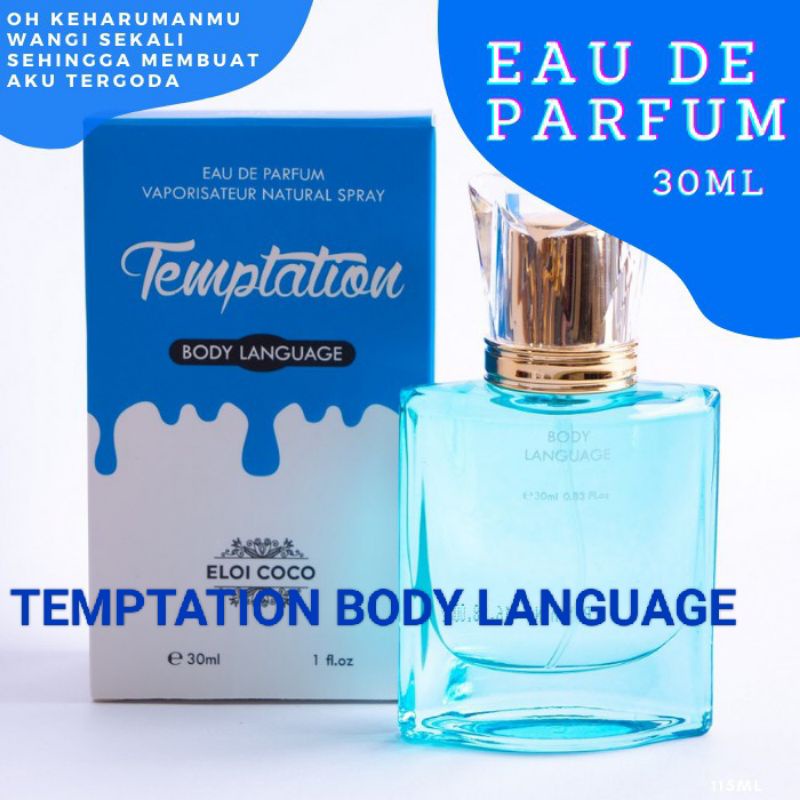 Jual EAU DE PARFUM TEMPTATION BODY LANGUAGE 30ML | Shopee Indonesia