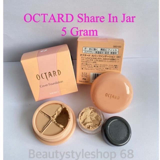 Jual OCTARD Foundation Ori Japan[Share In Jar 5 gram] | Shopee Indonesia