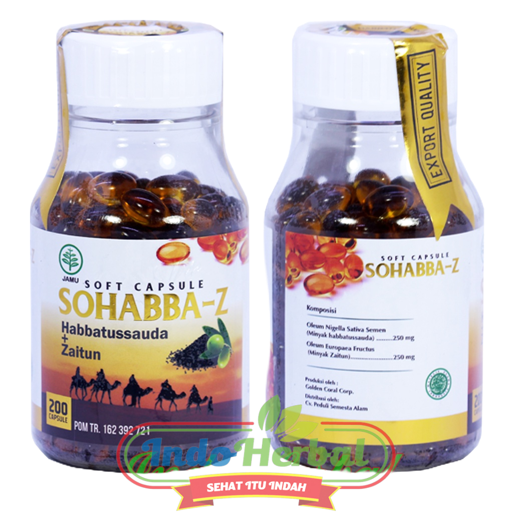 Jual Habbatusauda SOHABBA-Z 200kapsul | Habbat SOHABBA-Z | Shopee Indonesia