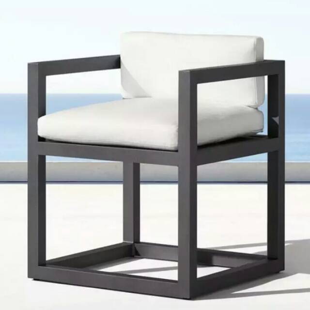 Jual Outdoor sofa single sofa kursi tamu teras santai cafe resto ...