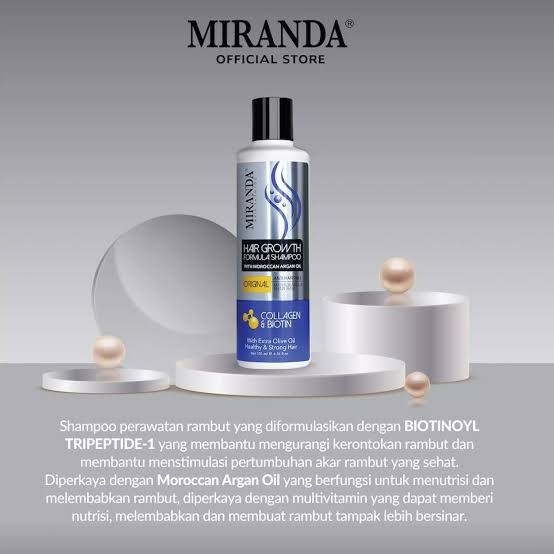 Jual MIRANDA HAIR GROWTH FORMULA SHAMPOO 200ML | Shopee Indonesia