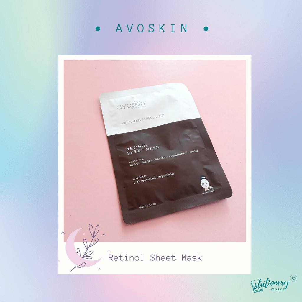 Jual Avoskin - Miraculous Retinol Sheet Mask - 15 gr | Shopee Indonesia