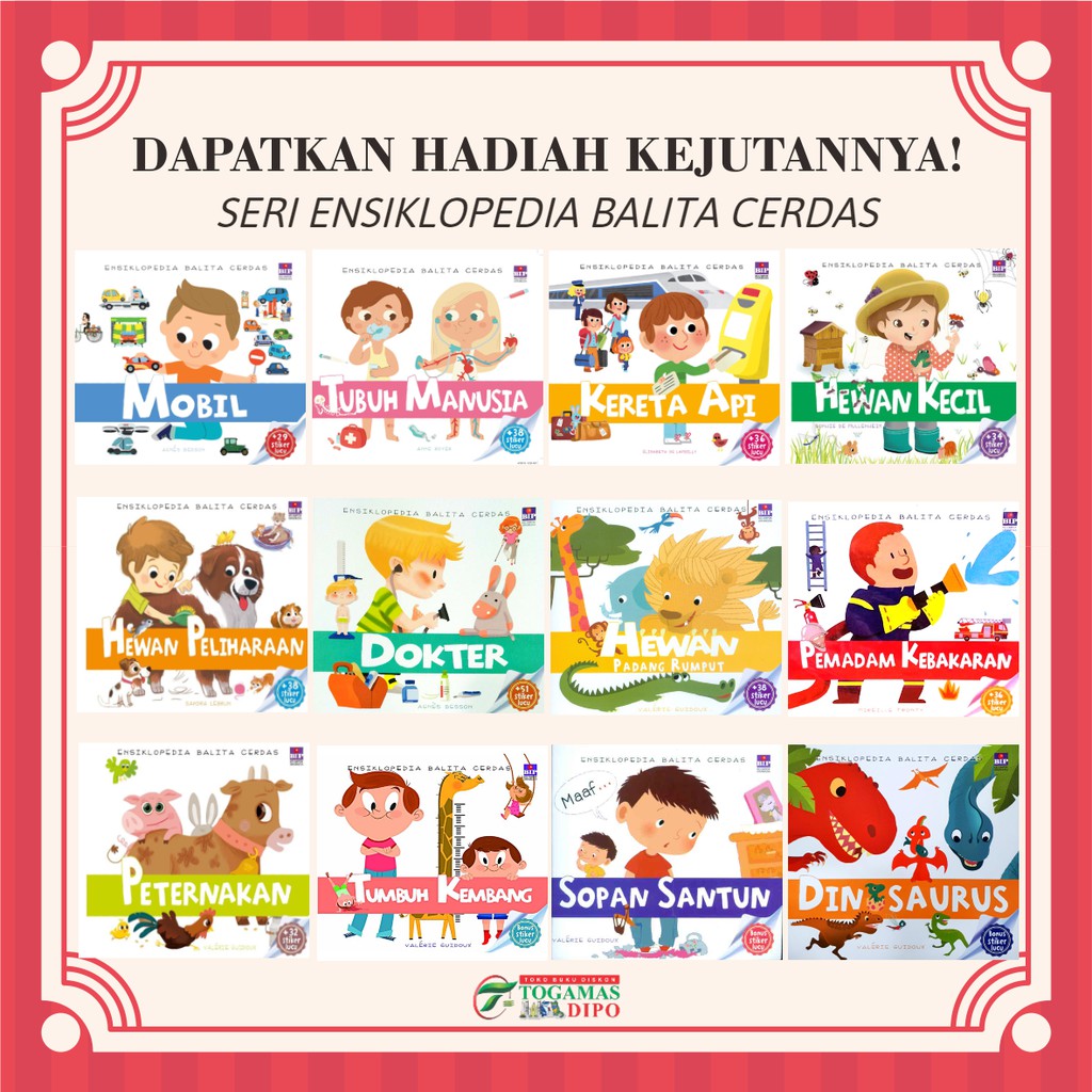 Jual BUKU ANAK !!! ENSIKLOPEDIA BALITA CERDAS FREE STICKER | Shopee ...