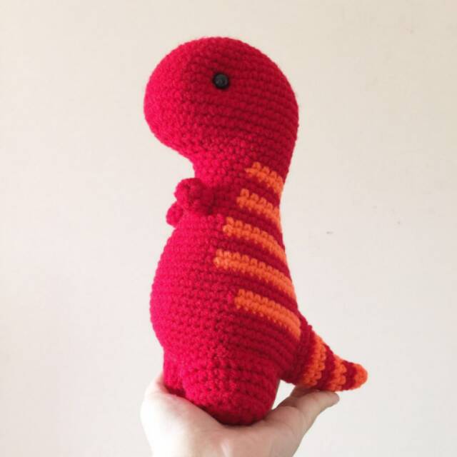 Jual Boneka Rajut Dino / T-Rex / Charmander (Amigurumi) | Shopee Indonesia