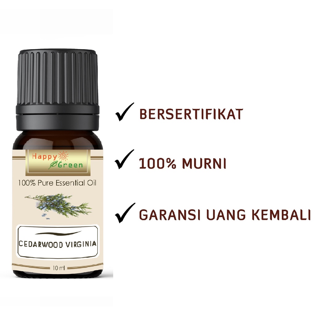 Jual Happy Green Cedarwood Virginia Essential Oil - Minyak Kayu Cedar ...