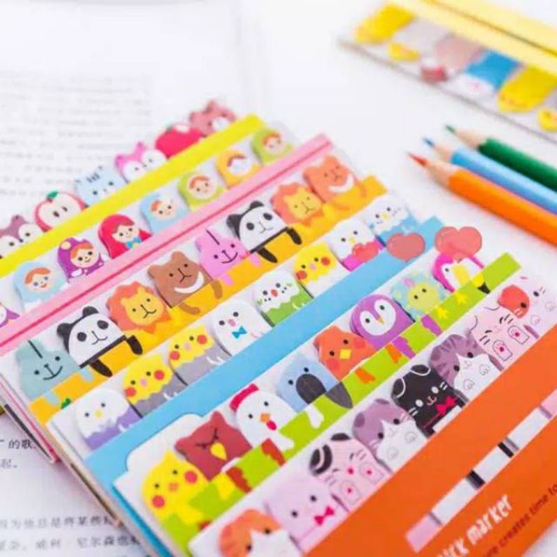 Jual sticky notes lucu, pembatas buku isi 20 sheet, 120 lembar | Shopee ...