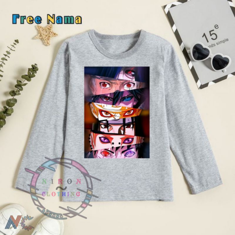 Jual Baju Naruto Kaos anak lengan panjang Naruto shippuden terbaru ...