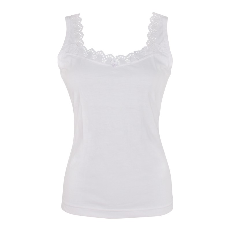 Jual Scelta - Atasan Tanktop Putih Polos Katun 100% Tank Top Murah ...