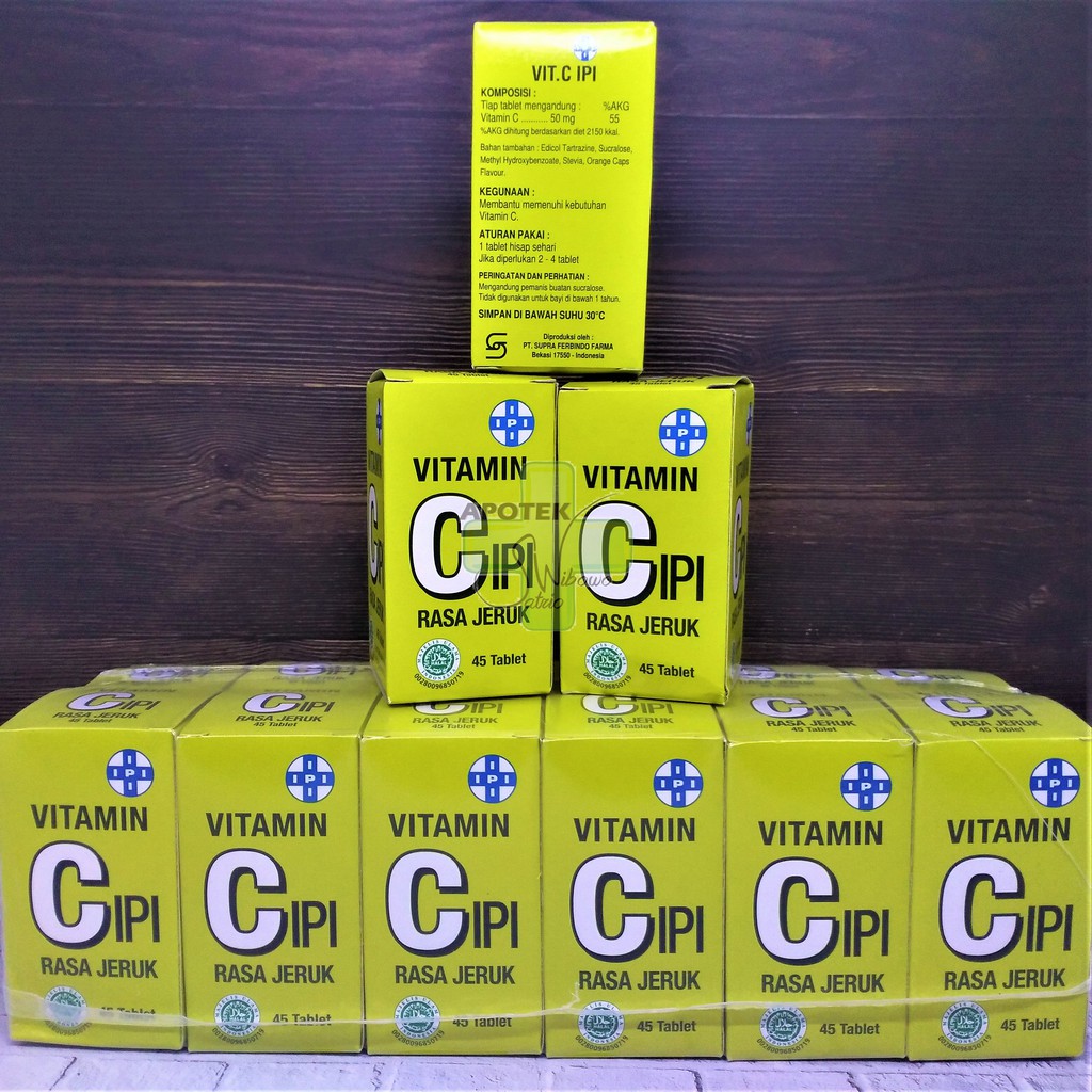 Jual VITAMIN C IPI BOTOL 45'S | Shopee Indonesia