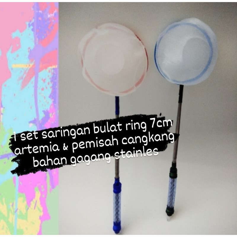 Jual set saringan 1 pasang bulat ring 7cm bahan stainless saringan ...