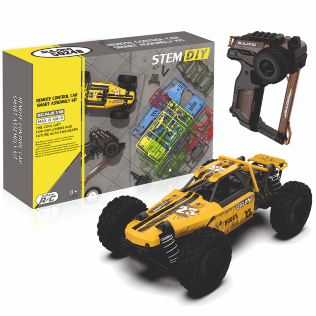 Jual stem diy 1:18 yellow buggy 23 no SL. 00004 mobil remote control ...