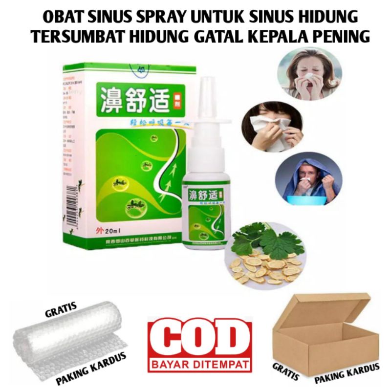Jual OBAT SINUS SPRAY UNTUK SINUS HIDUNG TERSUMBAT HIDUNG GATAL KEPALA ...