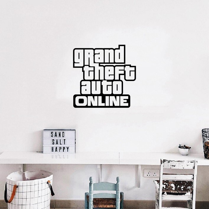 Jual Stiker Dinding GTA Grand Theft Auto Online - Wall Decal Sticker ...